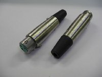 SWITCHCRAFT A3F PLUG XLR FEMALE CABLE MOUNT NICKEL [桜屋電機店]